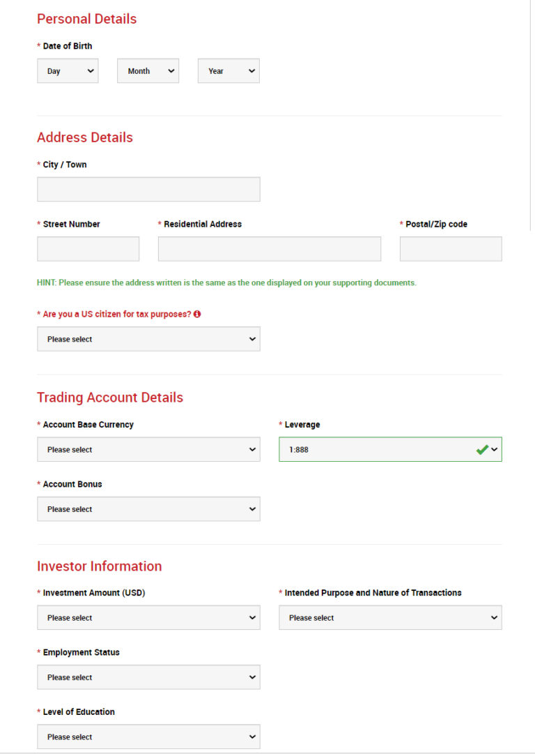 XM.com Sign up Guide - How to register a new account